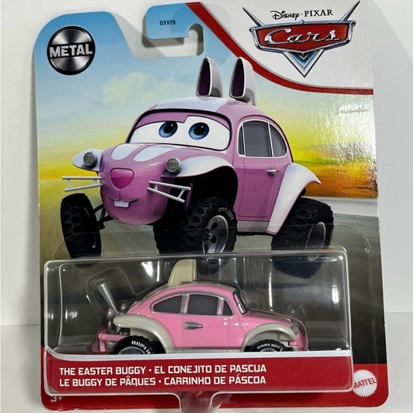 Disney | Toys | Disney Pixar Cars The Easter Buggy Metal Dxv29 Mattel ...